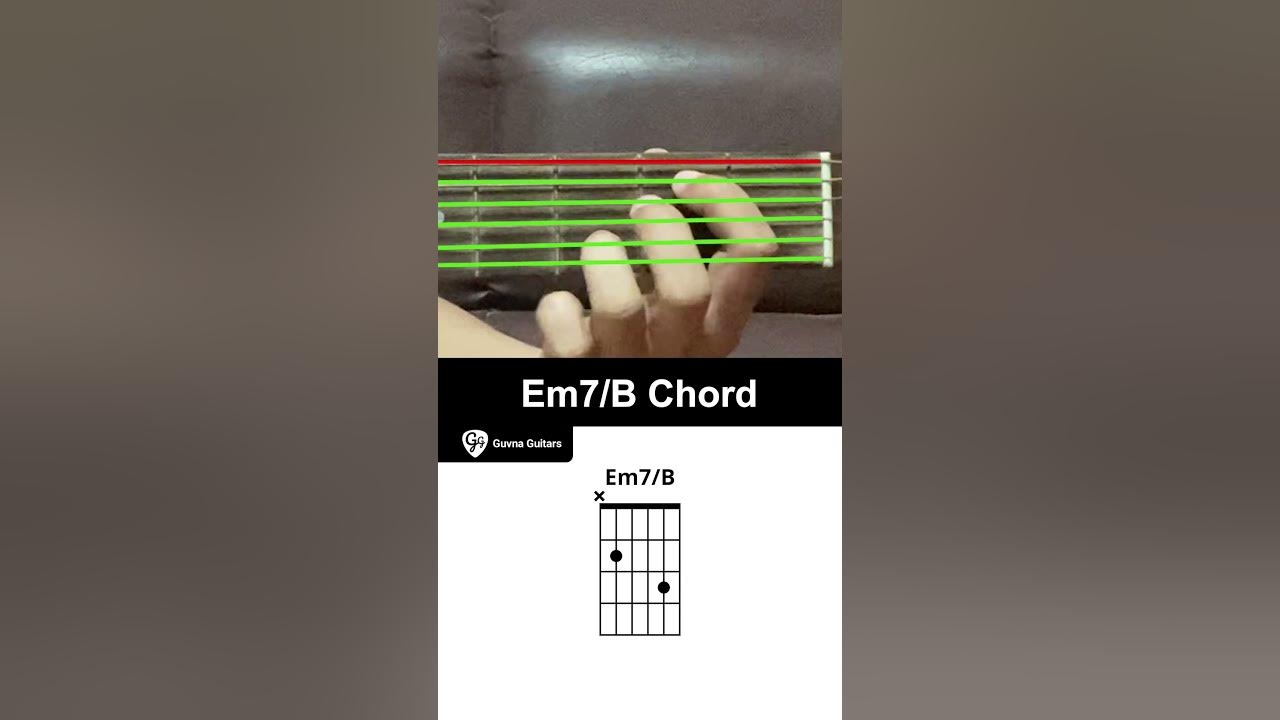 How To Play The Em7/B Chord On Guitar - Guvna Guitars - YouTube