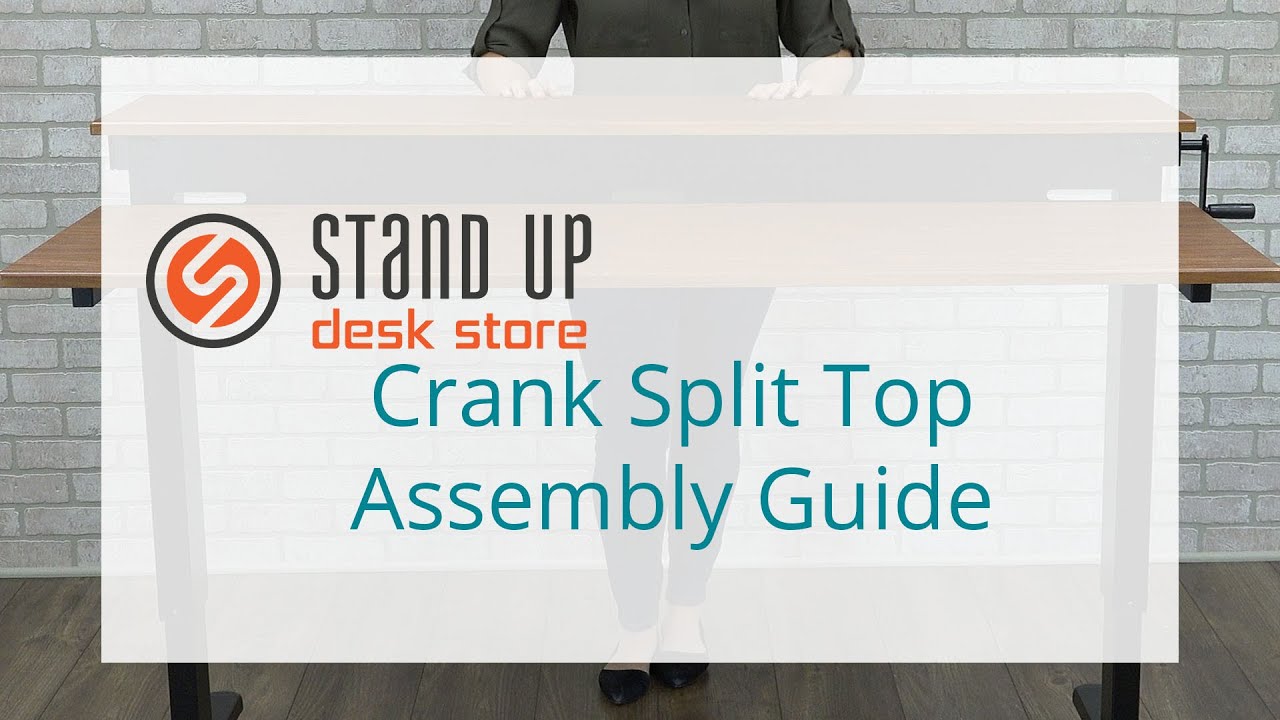 Split-Top Crank Assembly Guide || Stand Up Desk Store - YouTube