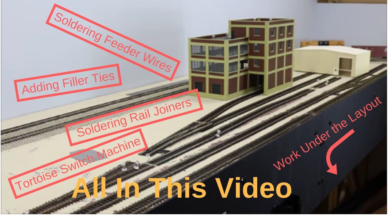 How To Finish New Track and Turnouts - YouTube