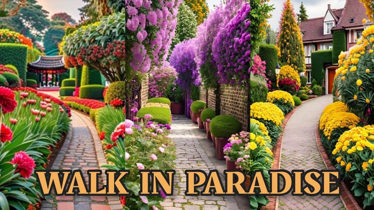 Walk in Paradise garden Ai Art #stablediffusion #ai #art #flower # ...