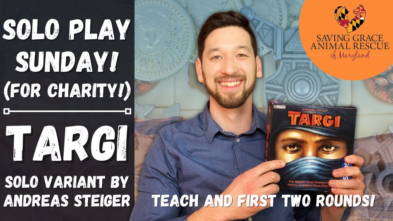 Solo Play Sunday: Targi! (Teach and First Two Rounds) - YouTube