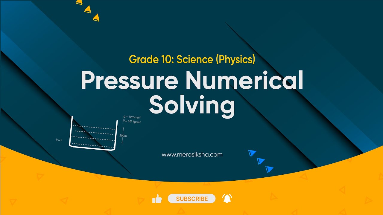 Pressure Numerical Solving Part 1 | Class 10 Science | MeroSiksha - YouTube