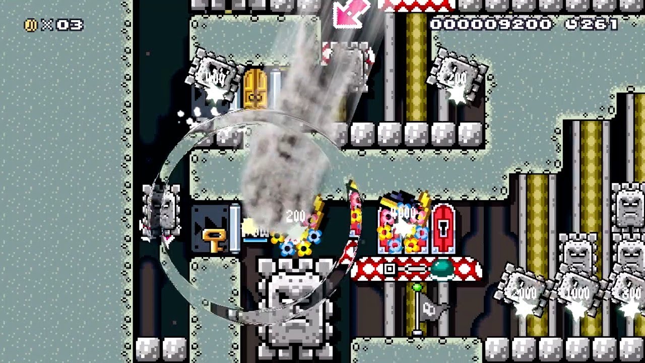 [GAMEPLAY 135] Nintendo Super Mario Maker a quick-ER WHOMP on a THWOMP ...