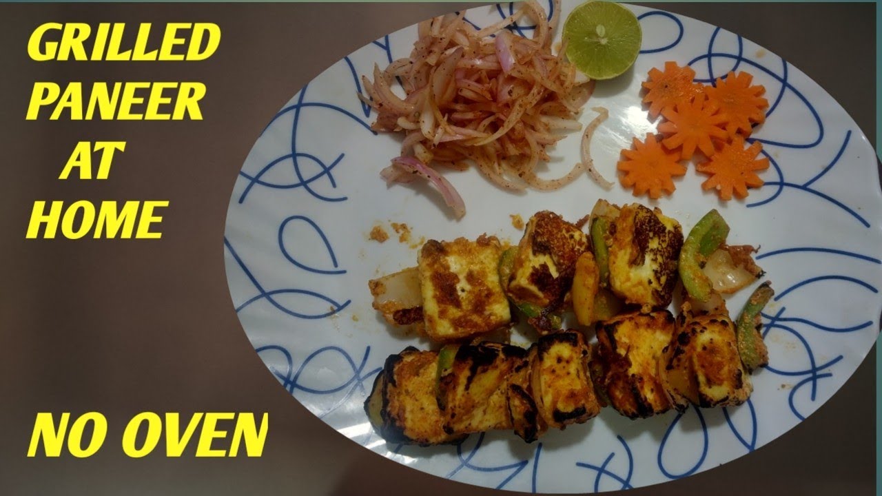 GRILLED PANEER | BARBEQUE PANEER AT HOME | PANEER TIKKA MASALA - YouTube