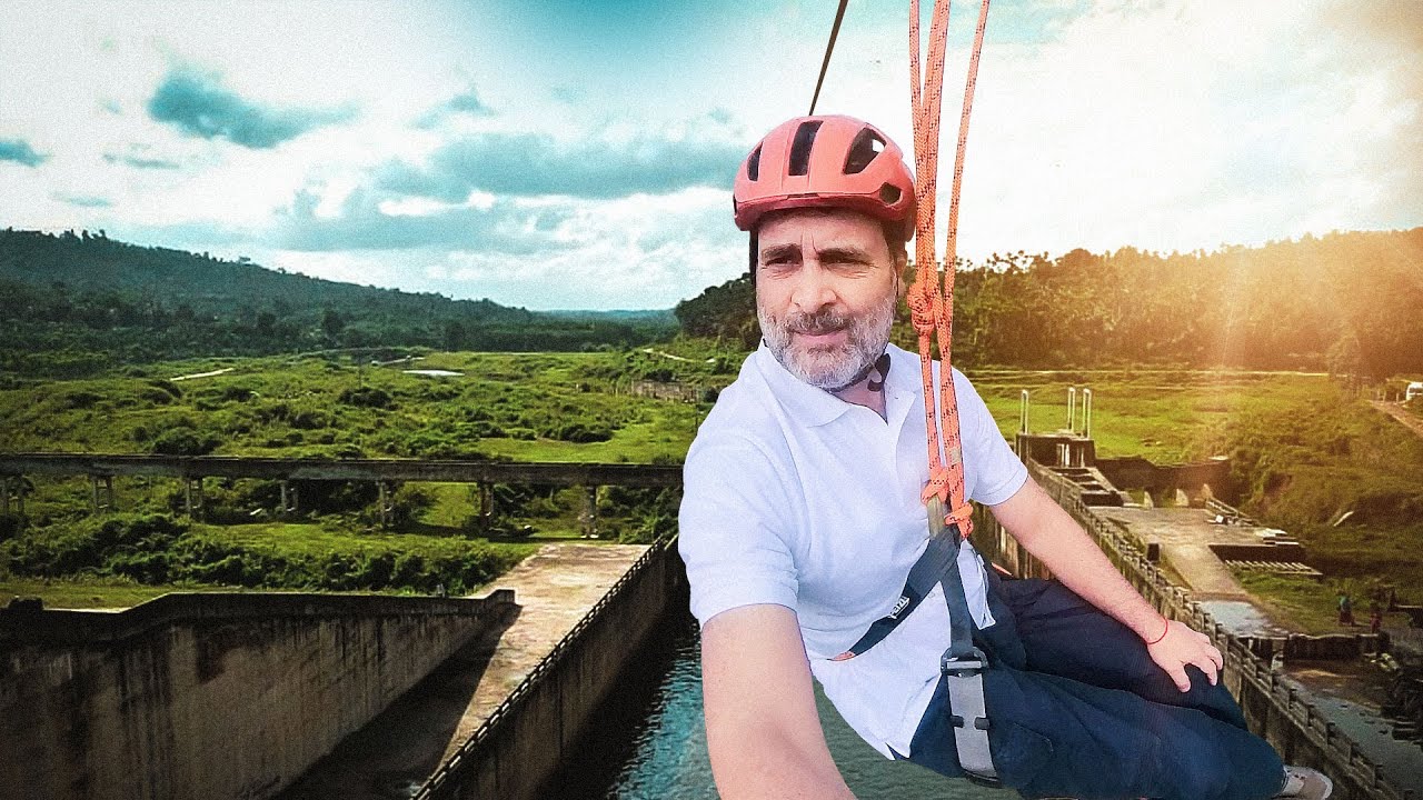 I Did Kerala’s Longest Zipline | Wayanad | Rahul Gandhi - YouTube
