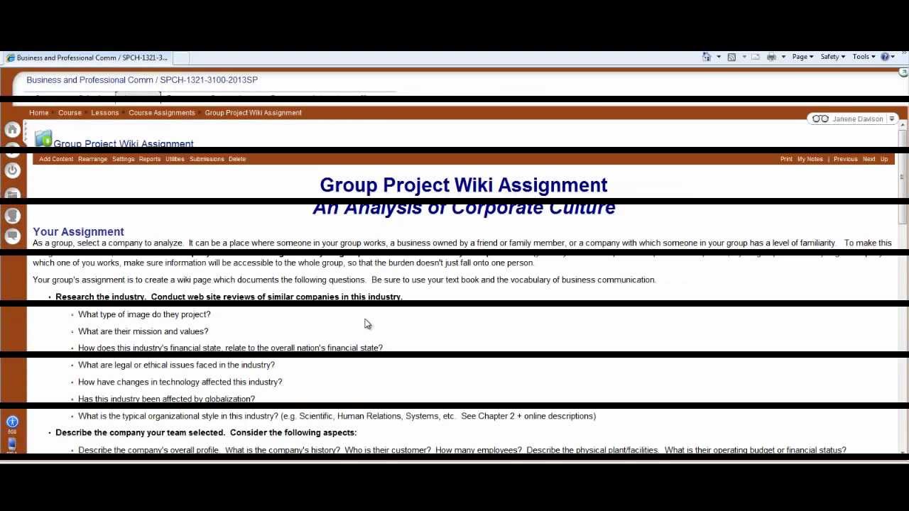 Group Wiki Project - YouTube