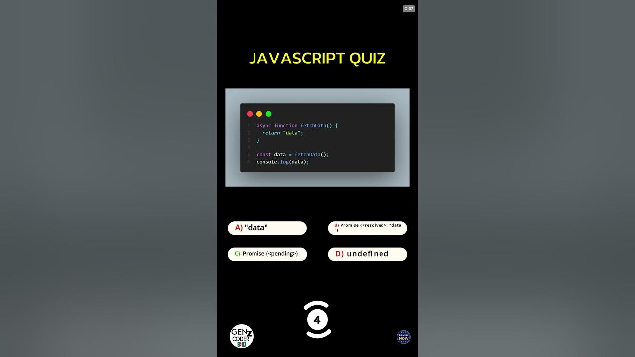 Javascript Interview Question 33 Javascript Quiz Javascriptquiz Shorts Coding Quiz