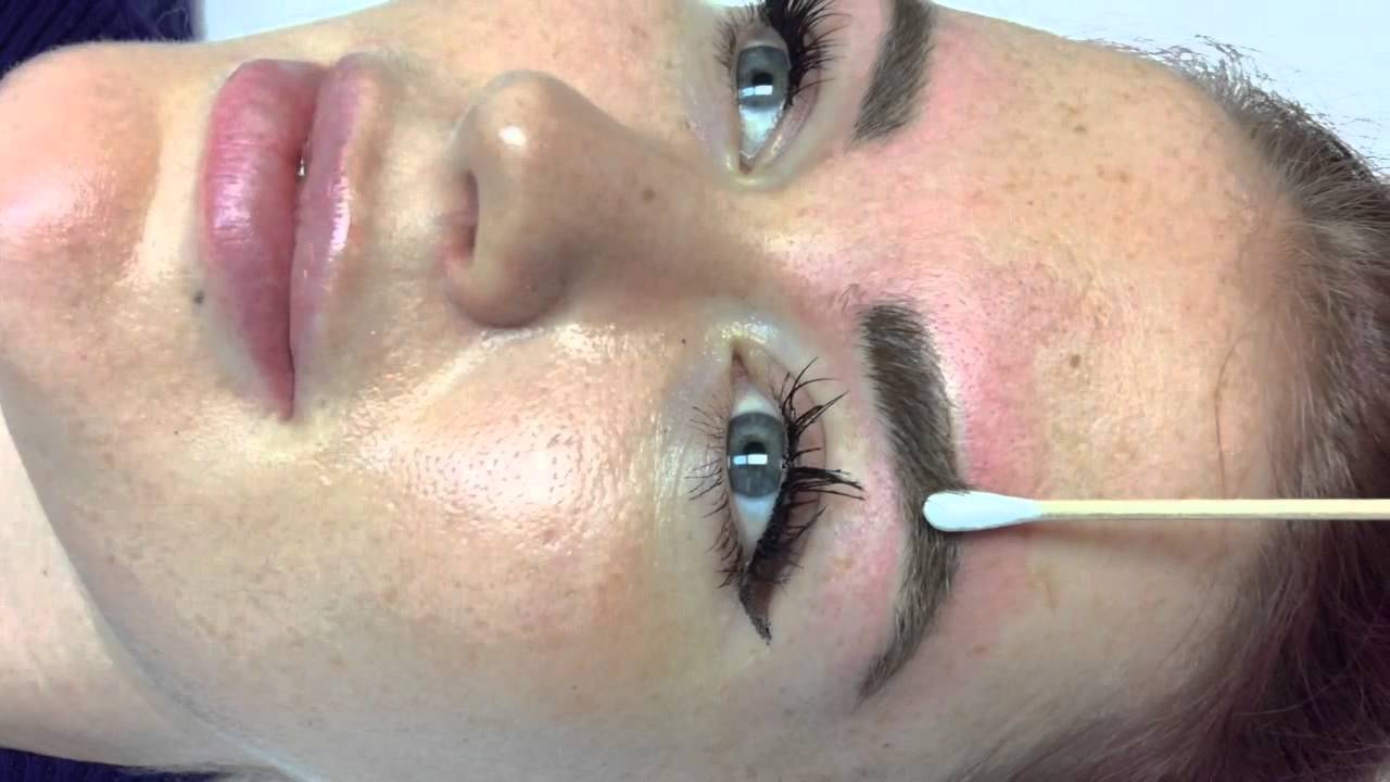 Microblading Blonde eyebrows enhancement - YouTube