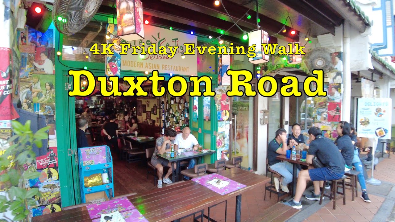 Duxton Road - Friday Evening Walk in 4K - YouTube