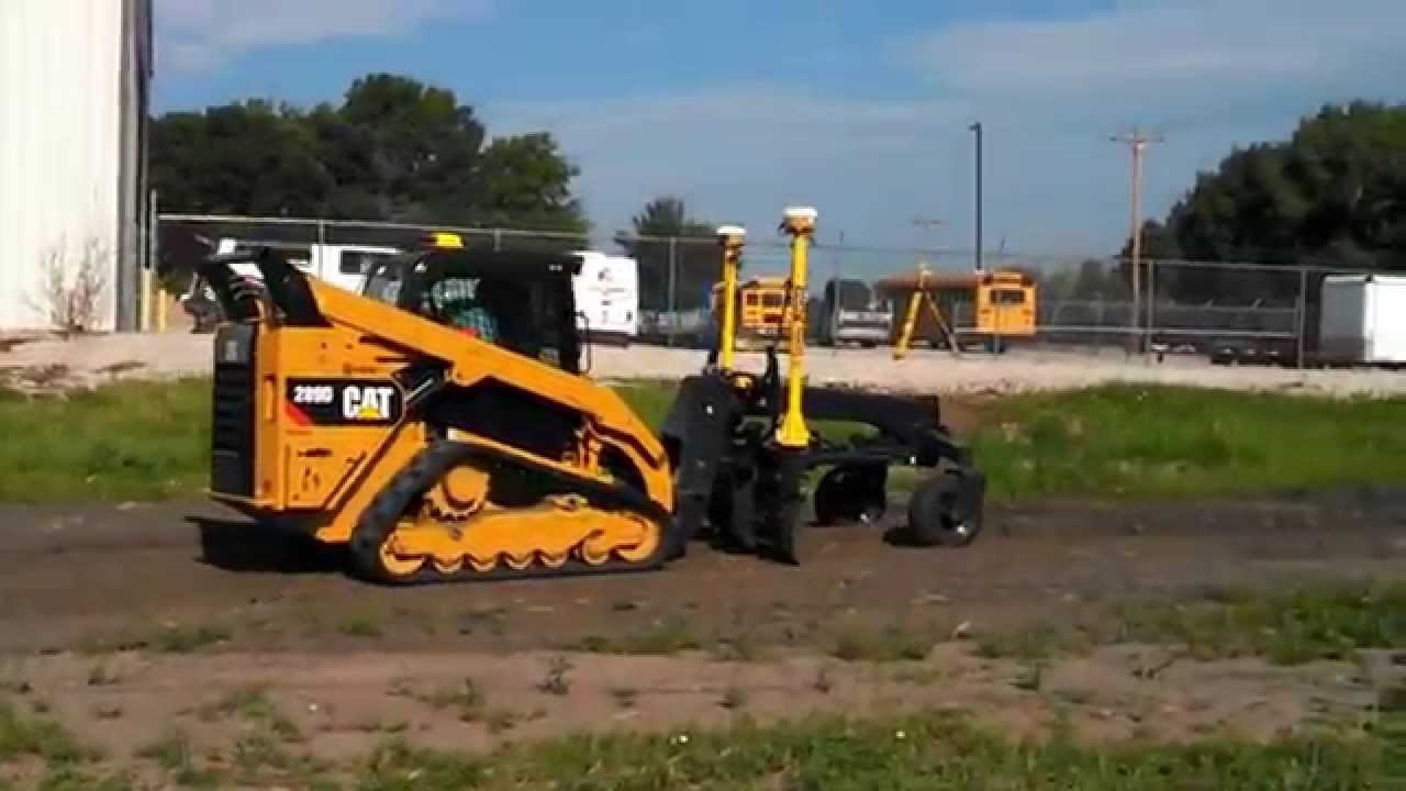 Trimble 3D Dual GPS Grader Attachment - YouTube