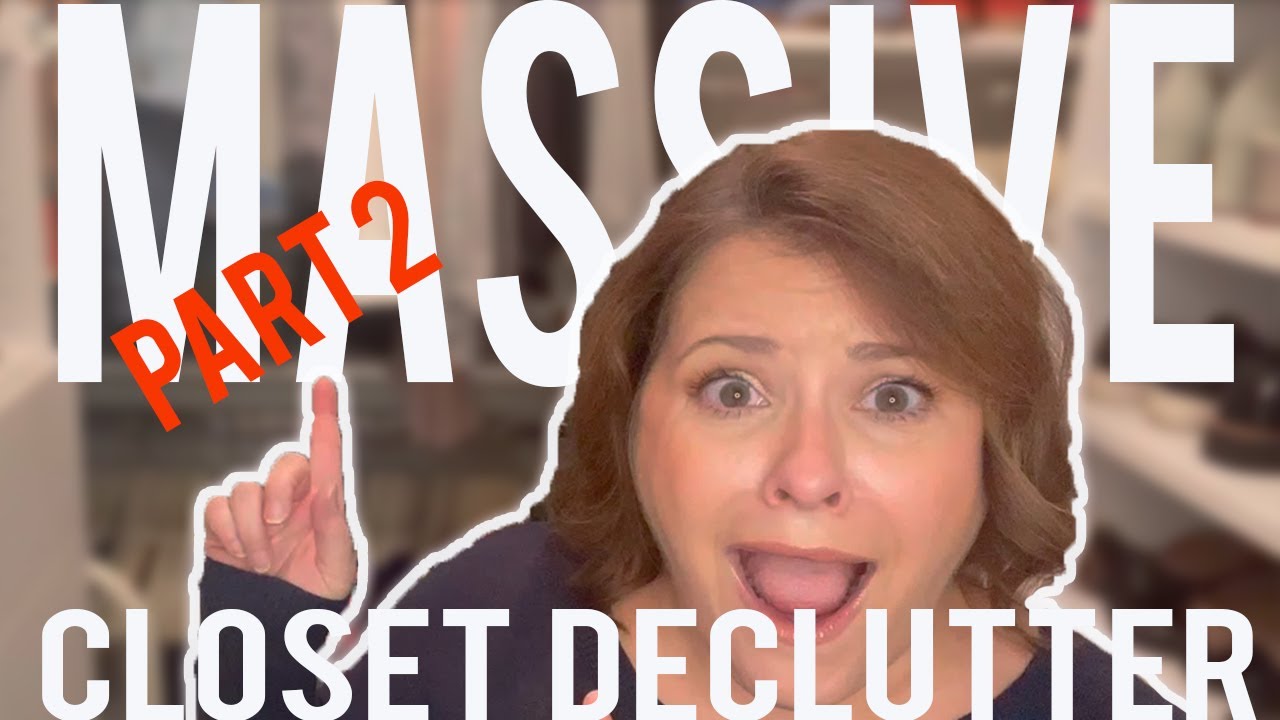 MASSIVE CLOSET DECLUTTER - Part 2 | Adventures With Robin | No-Buy Year ...