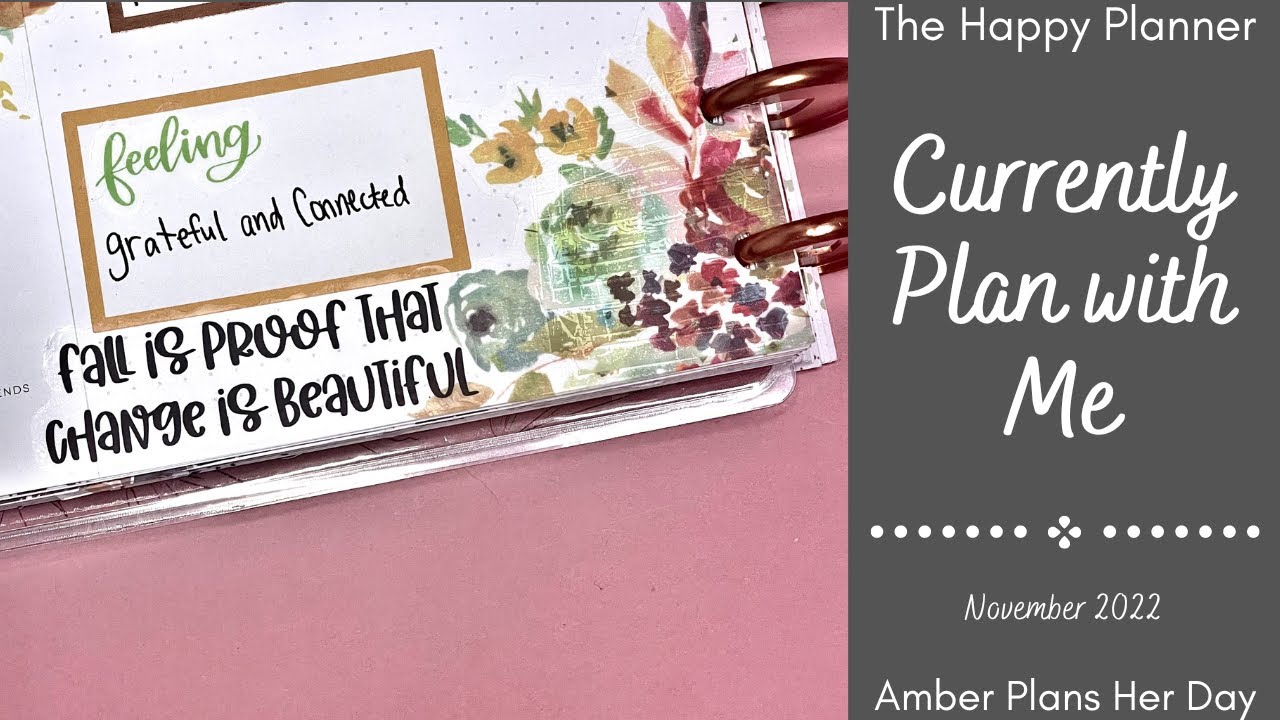 Currently Plan with Me | Classic Happy Planner | November 2022 - YouTube