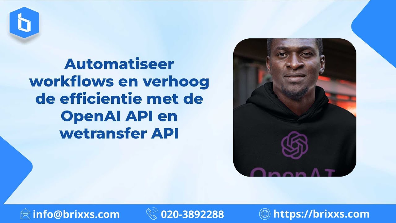 Automatiseer workflows en verhoog de efficiëntie met de OpenAI API en wetransfer API - YouTube