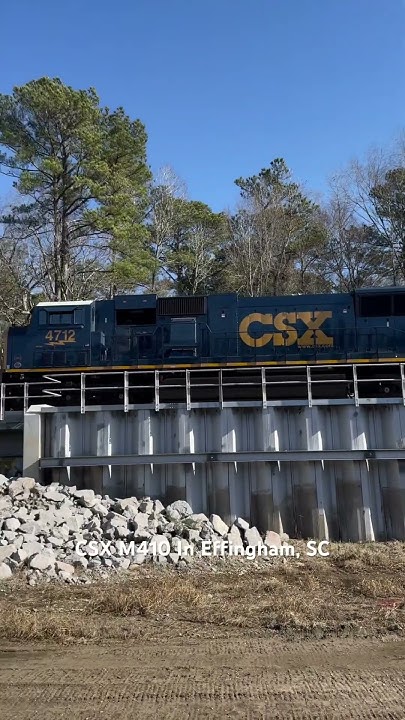 CSX M410 in Effingham, SC 12-31-2024 - YouTube