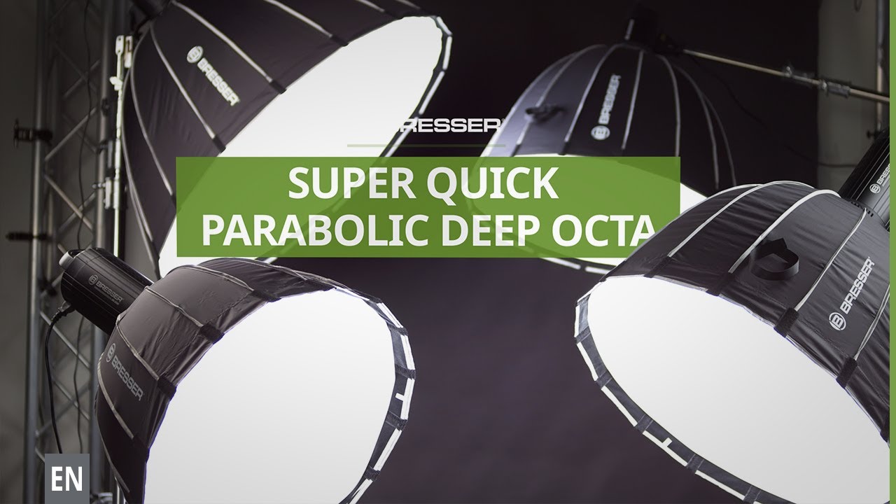Bresser Super Quick Parabolic Deep Octa - 60/70/90/120cm - YouTube