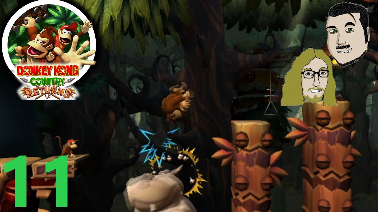 DK With JetPack And Diddy Jumps On Hippos... Donkey Kong Country ...