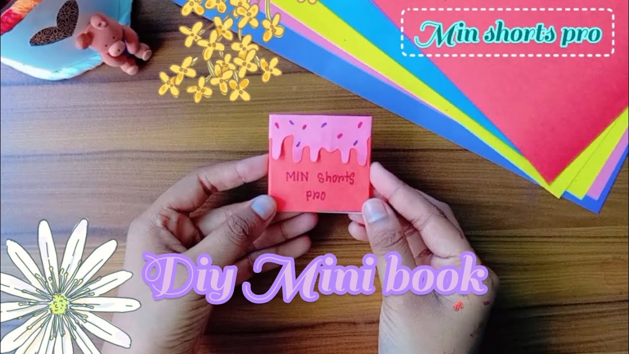 Diy mini book💕💗 // paper craft // easy ideas // min shorts pro - YouTube