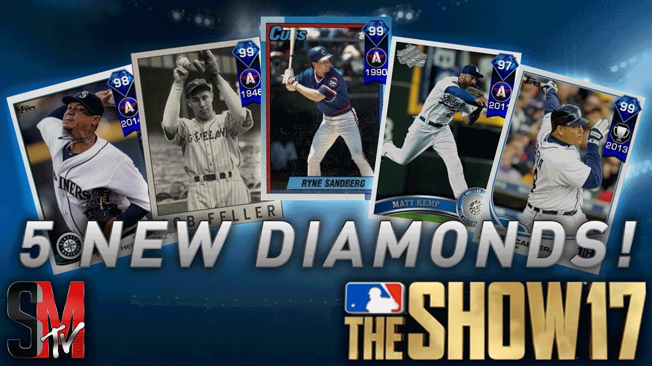 5 NEW DIAMOND PLAYERS UNLOCKED! MLB THE SHOW 17 DIAMOND DYNASTY - YouTube