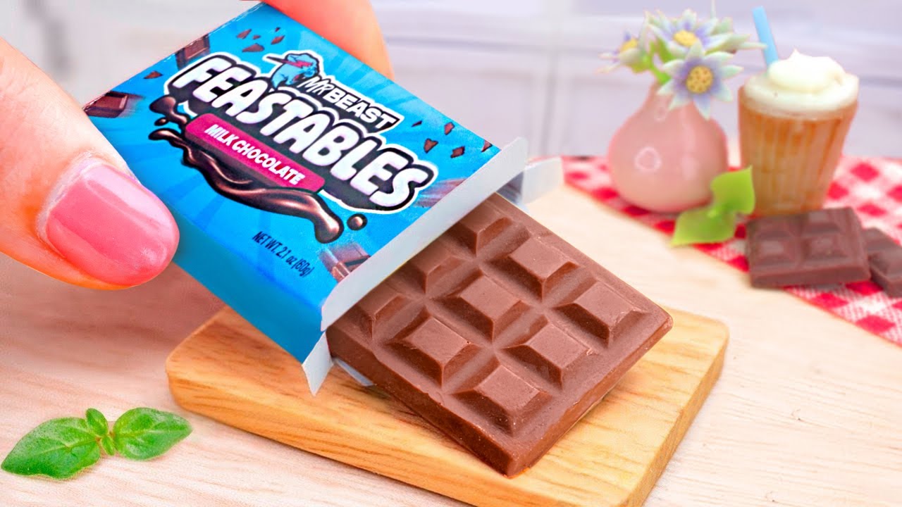 Using MrBeast Chocolate to Decorating Miniature Chocolate Cake Idea ...