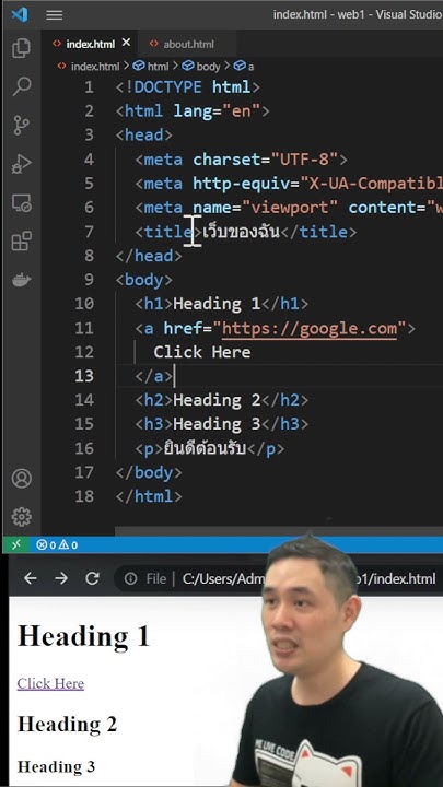 Html ตอนที่ 6 เรียนเขียนเว็บพื้นฐานด้วย Html Css Javascript โดย อพี่หมีไลฟ์โค้ด Youtube