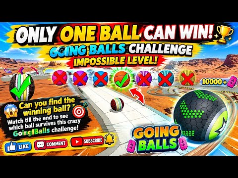 😱 ONLY ONE BALL CAN WIN! 🎯 Going Balls Challenge 🔥 | Impossible Level! | Arbaz Gamer |