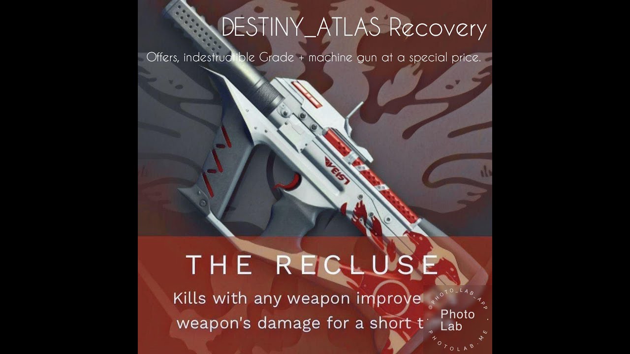 The Recluse - New Destiny 2 competitive weapon - YouTube