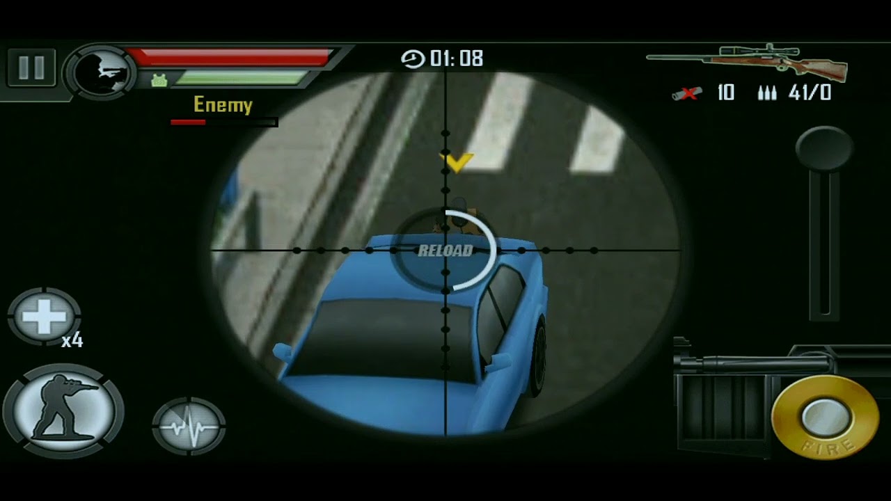 playing modern.sniper.killing.game.first.level - YouTube