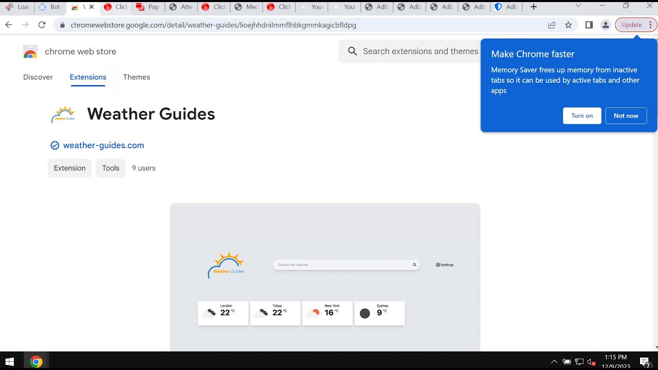 Weather Guides browser-hijacking extension removal. - YouTube