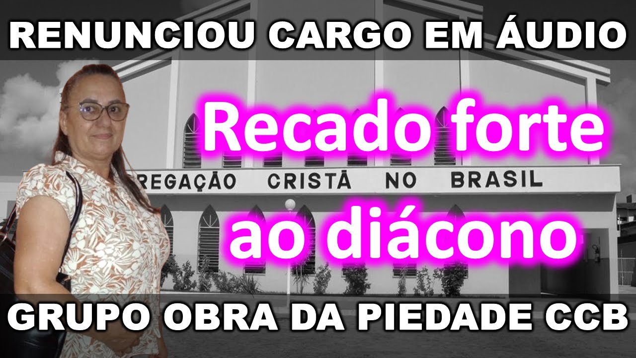 ÁUDIO FORTE: irmã Maria renuncia cargo em grupo da Obra da Piedade da ...