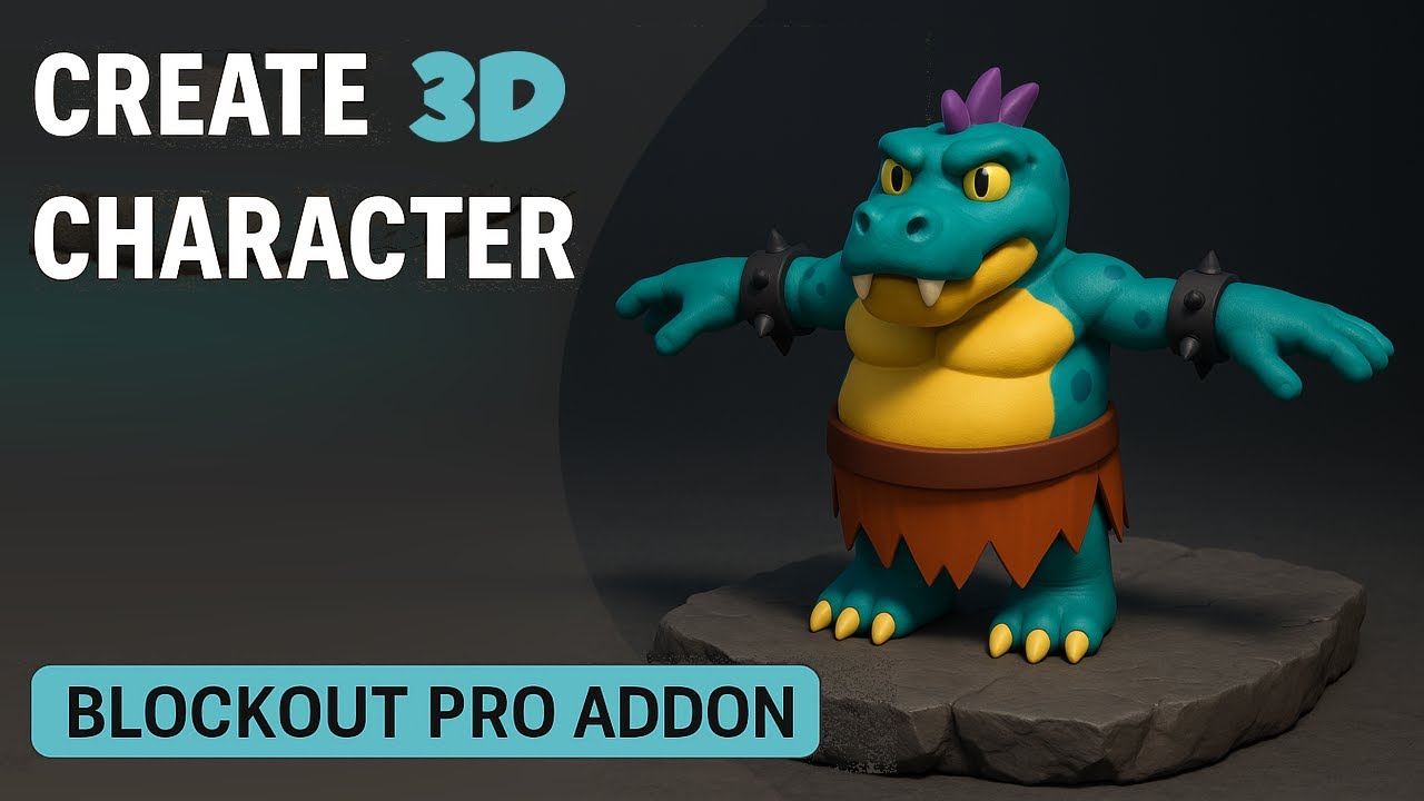 Create 3D Characters In Blender Using Awesome Addon (BlockOut-Pro ...