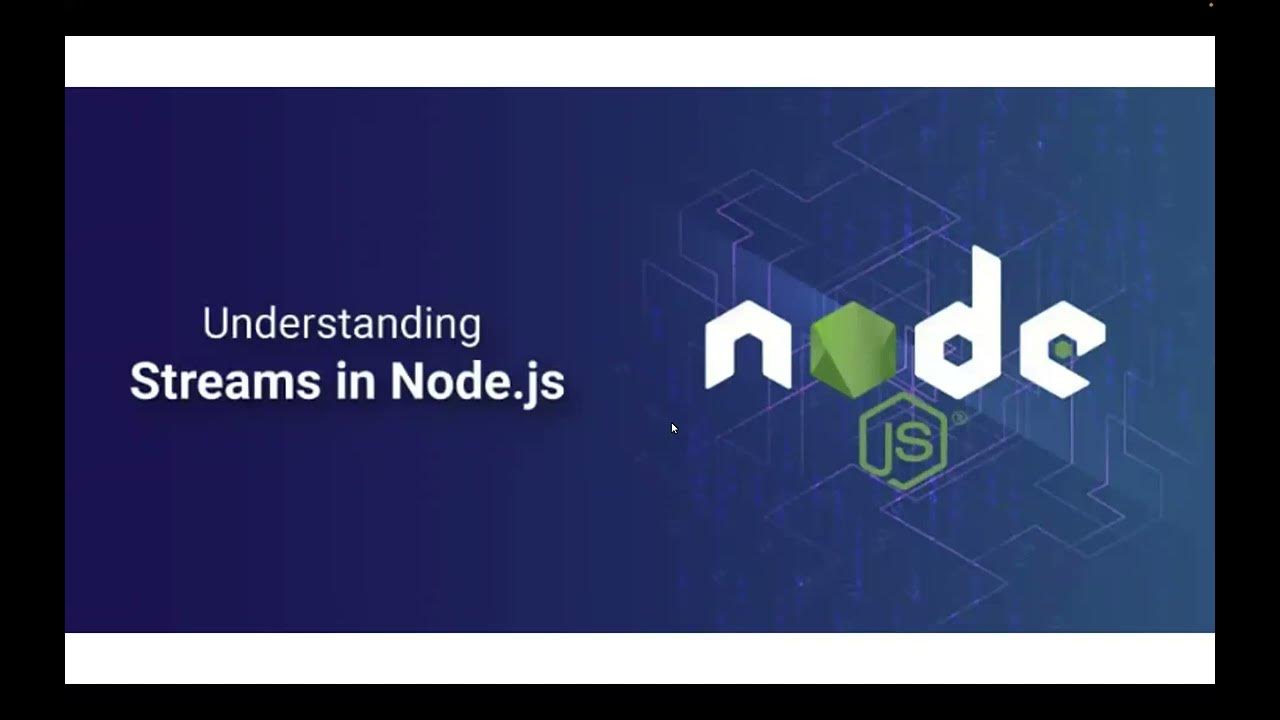 node.js- streams - why use streams - YouTube