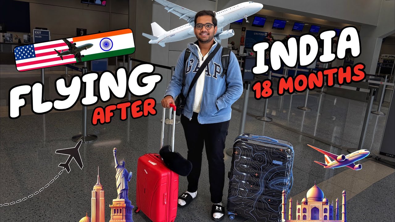 Finally Back to India After 18 Months : USA to INDIA Travel ️ ️ - YouTube
