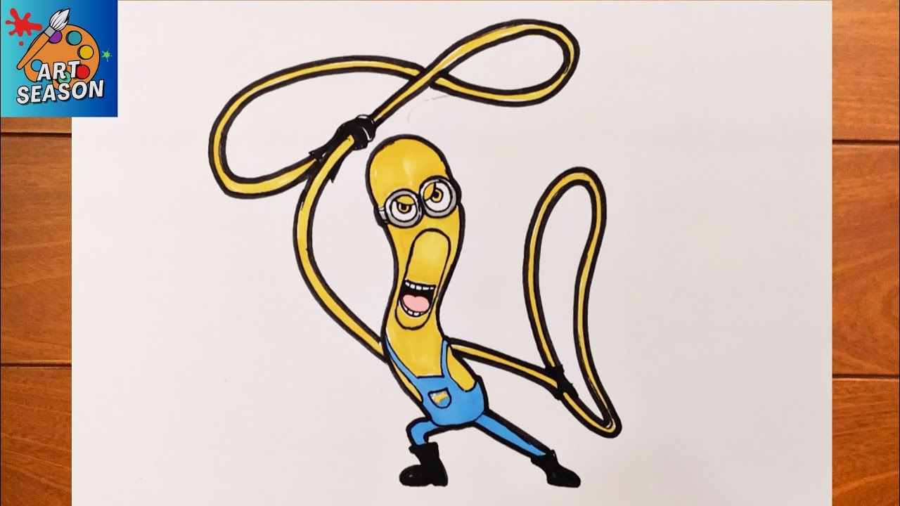 How to Draw Mega Minion Tim from Despicable Me 4 - YouTube