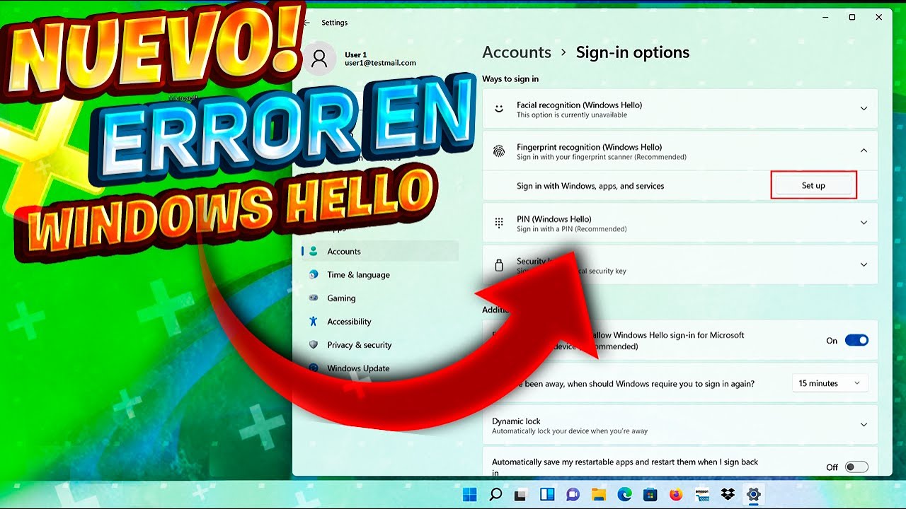 Windows HELLO con un GRAN FALLO / CUIDADO con Nuevo ERROR de SEGURIDAD ...