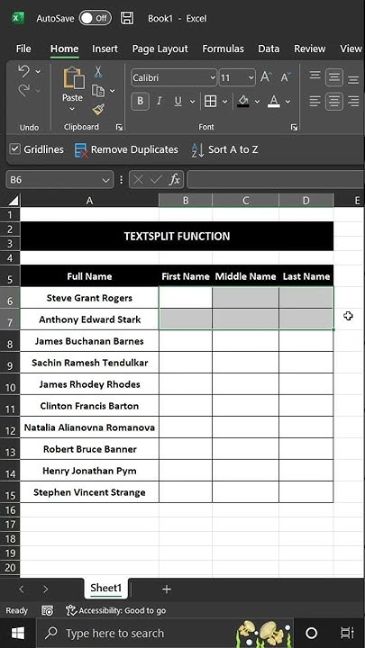 TEXTSPLIT function in Excel - YouTube
