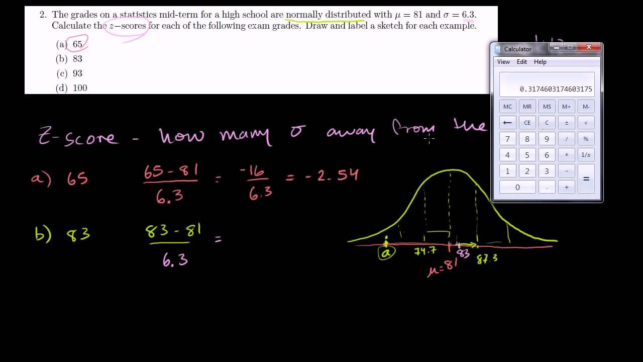 Math Ck12 Normal Distribution Problems Z score YouTube math-ck12-normal-distribution-problems-z-score-youtube