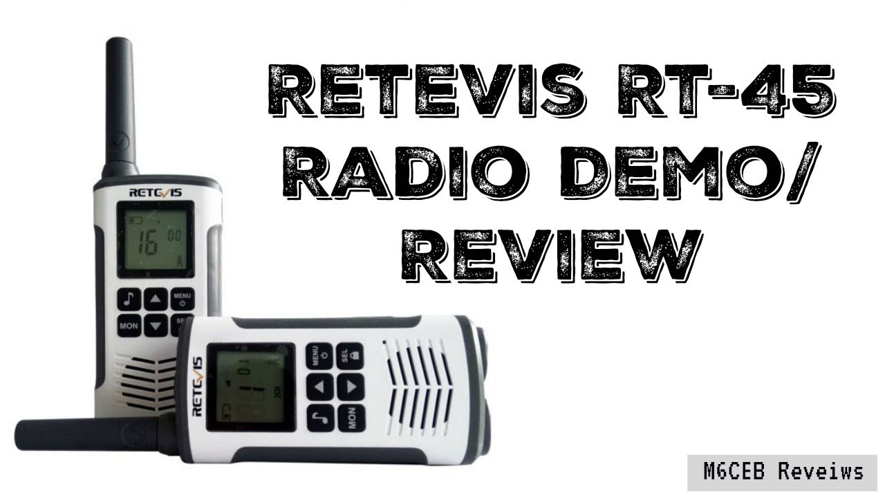 Retevis RT45 PMR Walkie Talkie Radio review FRS, Really Durable! - YouTube