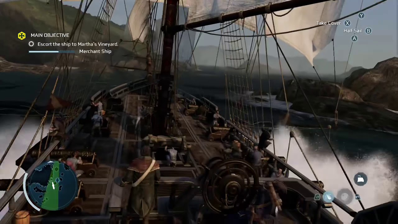 Escort the ship to Martha’s Vineyard | Full Sync | AC3 Remastered - YouTube
