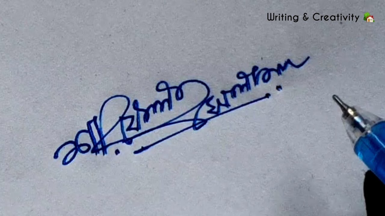 Shakkhur tuiri korar niom Bangla & English | Easy signature tutorial ...