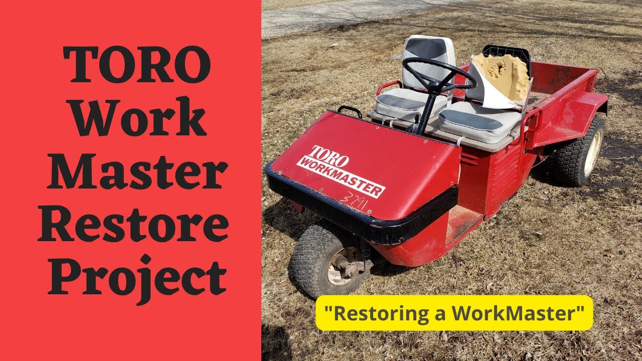 Restore Toro Workmaster 3 wheeler Utility Cart - YouTube