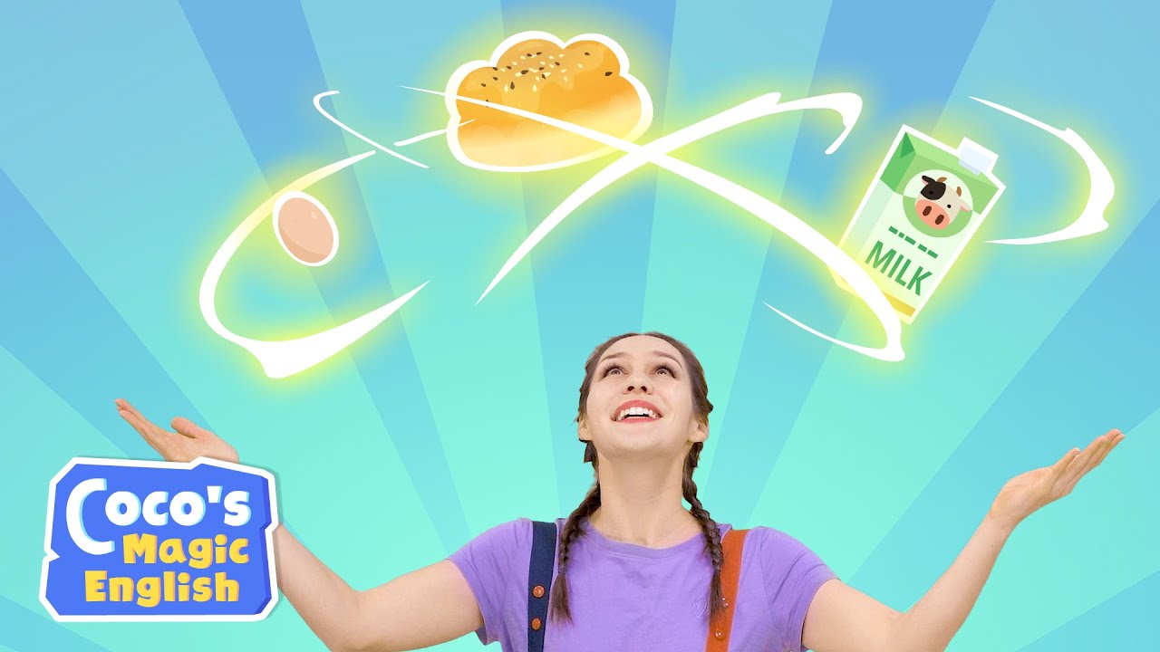 Who bakes best? | Mina and Coco | Food - bread, milk, eggs | Coco's ...