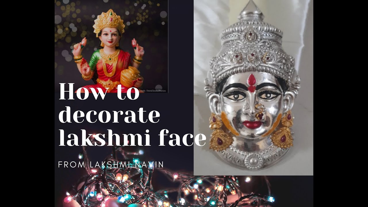 Quick & Easy Lakshmi Face ( Mukhavada ) Decoration - YouTube