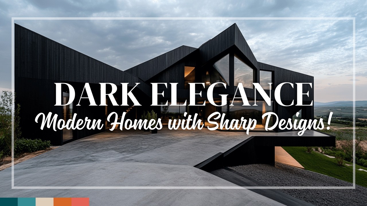 Black Houses with Geometric Designs: Modern Mystique That Captures Bold ...