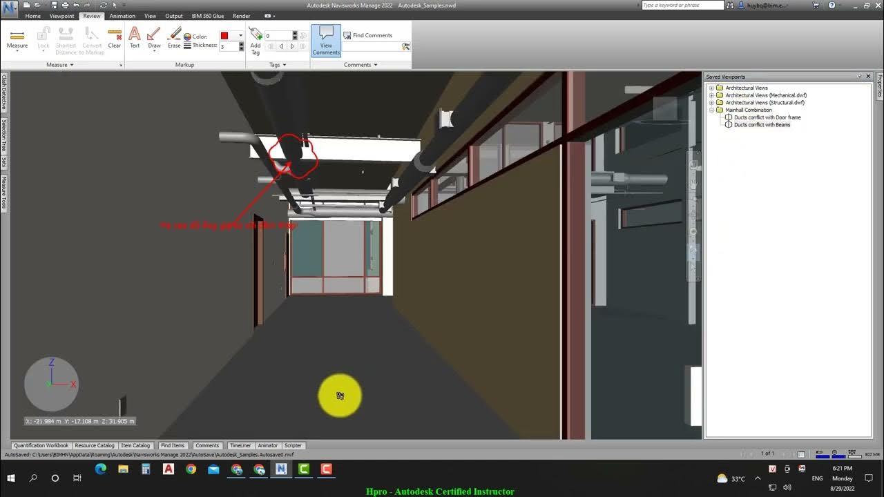 Khóa học Navisworks Manage Bài 02 - Phần 19 Organizing Saved Viewpoints - YouTube