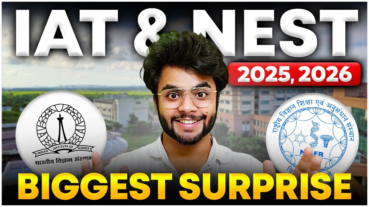 Good News for IAT & NEST 2025, 2026 Aspirants 😍 - YouTube