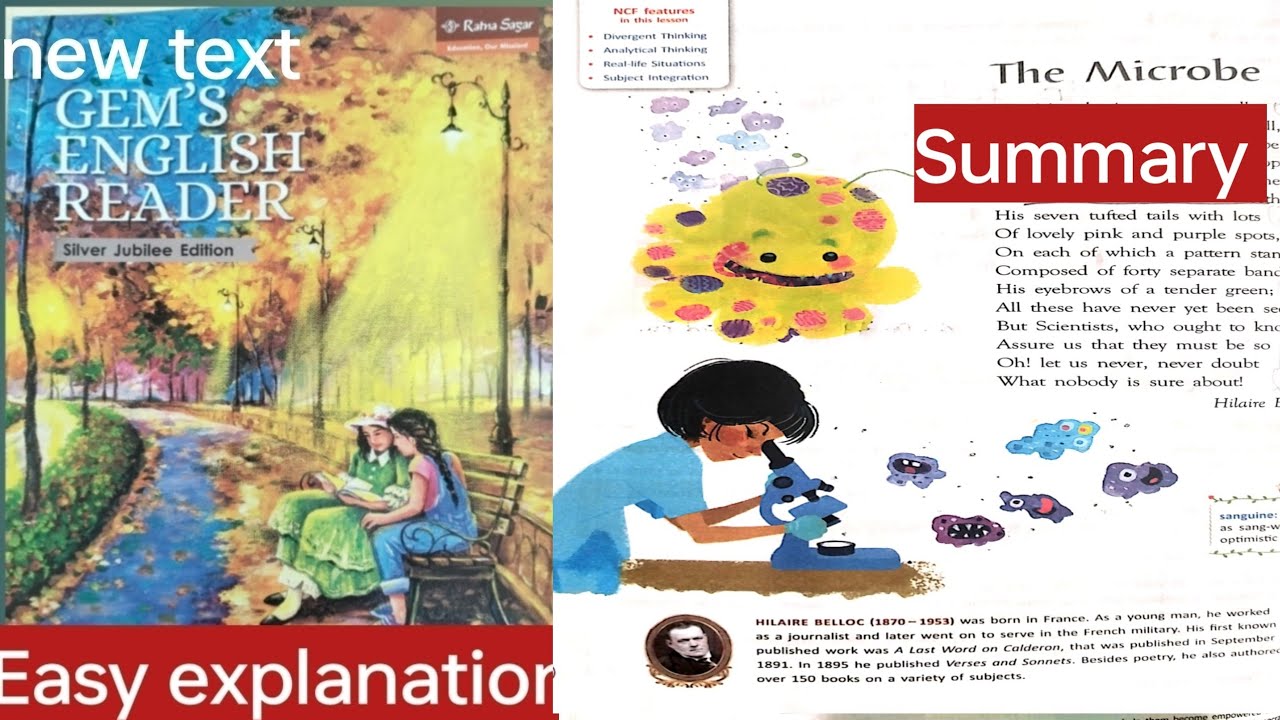 Poem - Microbes.|| summary || Class -8 #english#gemsenglishreader - YouTube