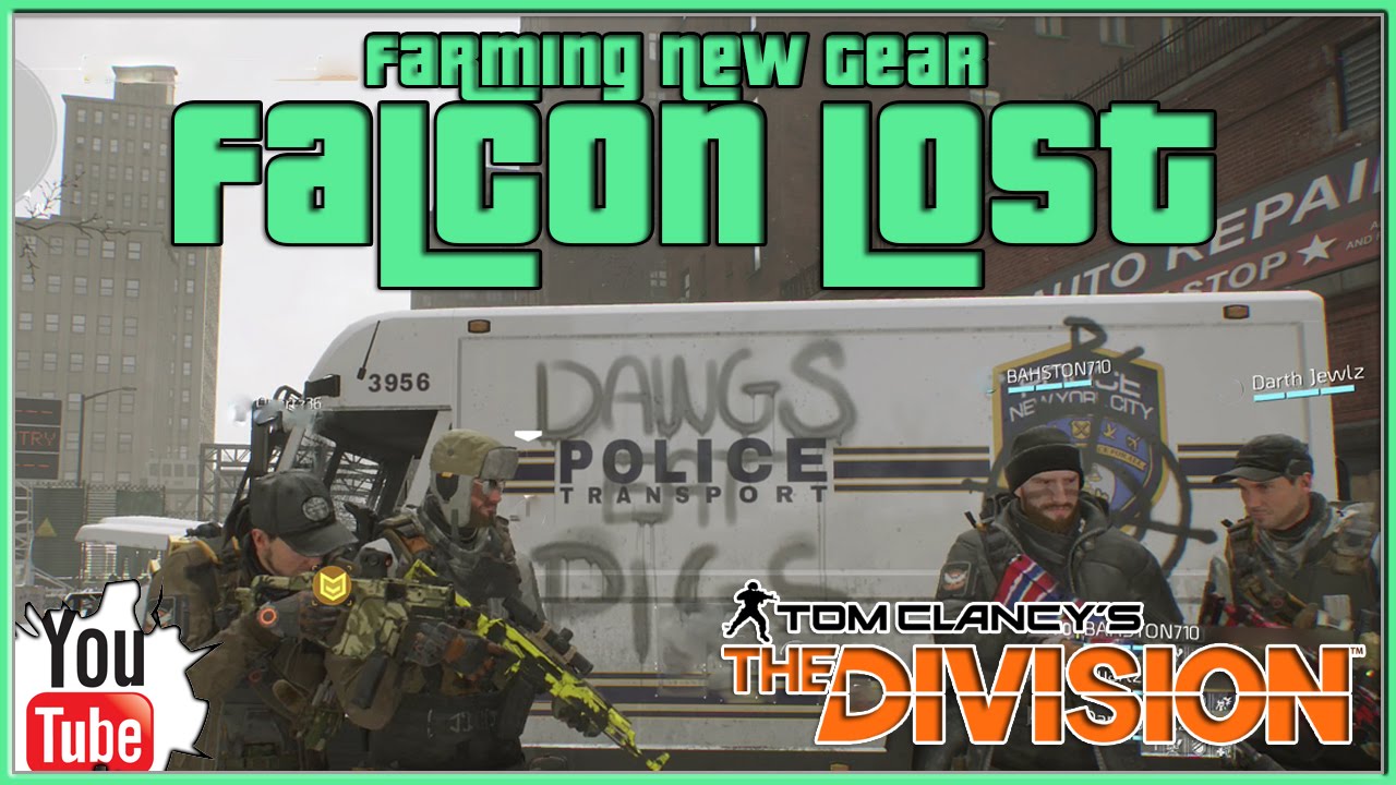 The Division Falcon Lost Gear Farming The Division New Gear Loot ...