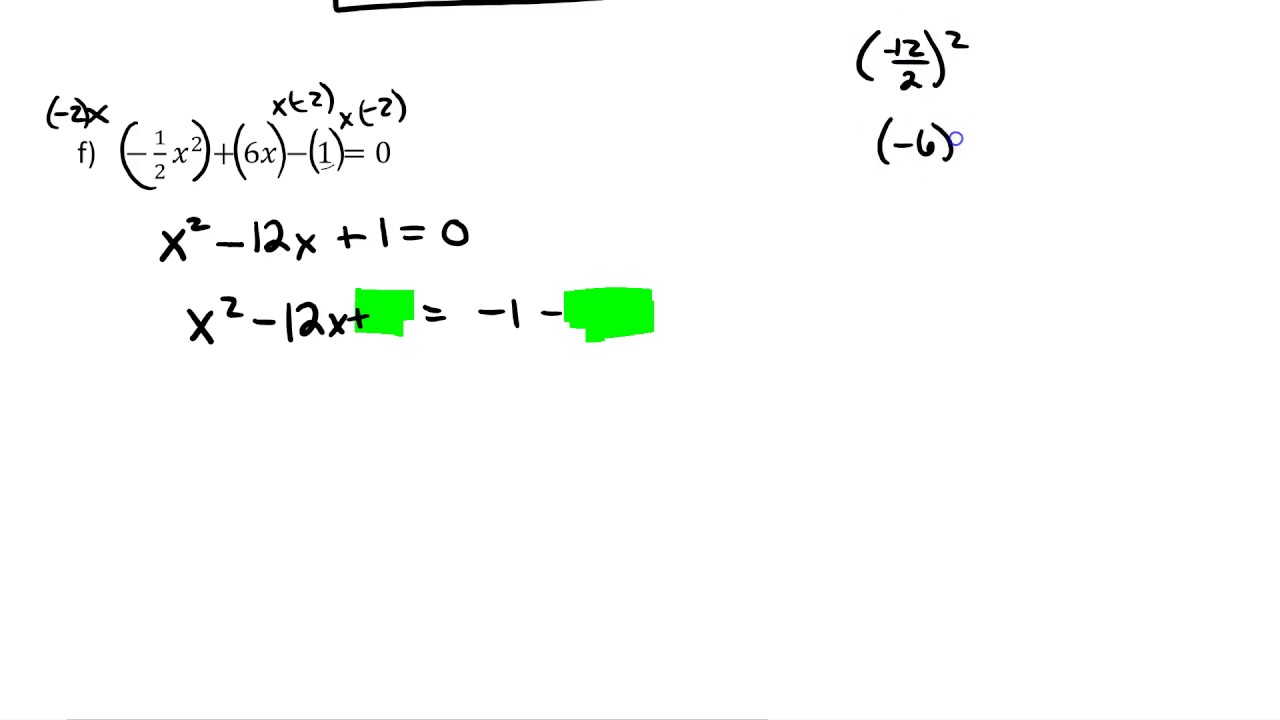 3 3 Solving Quadratic Equations Using Square Roots 3 YouTube 3-3-solving-quadratic-equations-using-square-roots-3-youtube