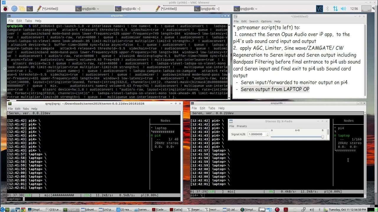 Seren, a simple VoIP Alsa APP \+/ a custom Gstreamer SCRIPT to add DSP audio plugins to input ...