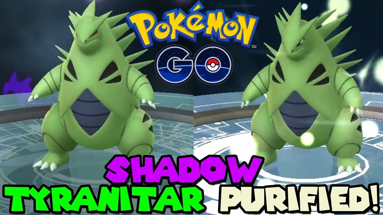 PURIFYING SHADOW TYRANITAR IN POKEMON GO - YouTube